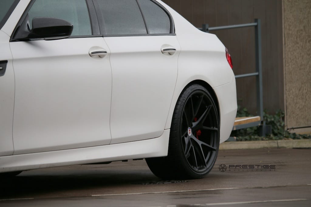 BMW F10 M5 fitted with HRE P101 forged wheels and lowered on H&R ...
