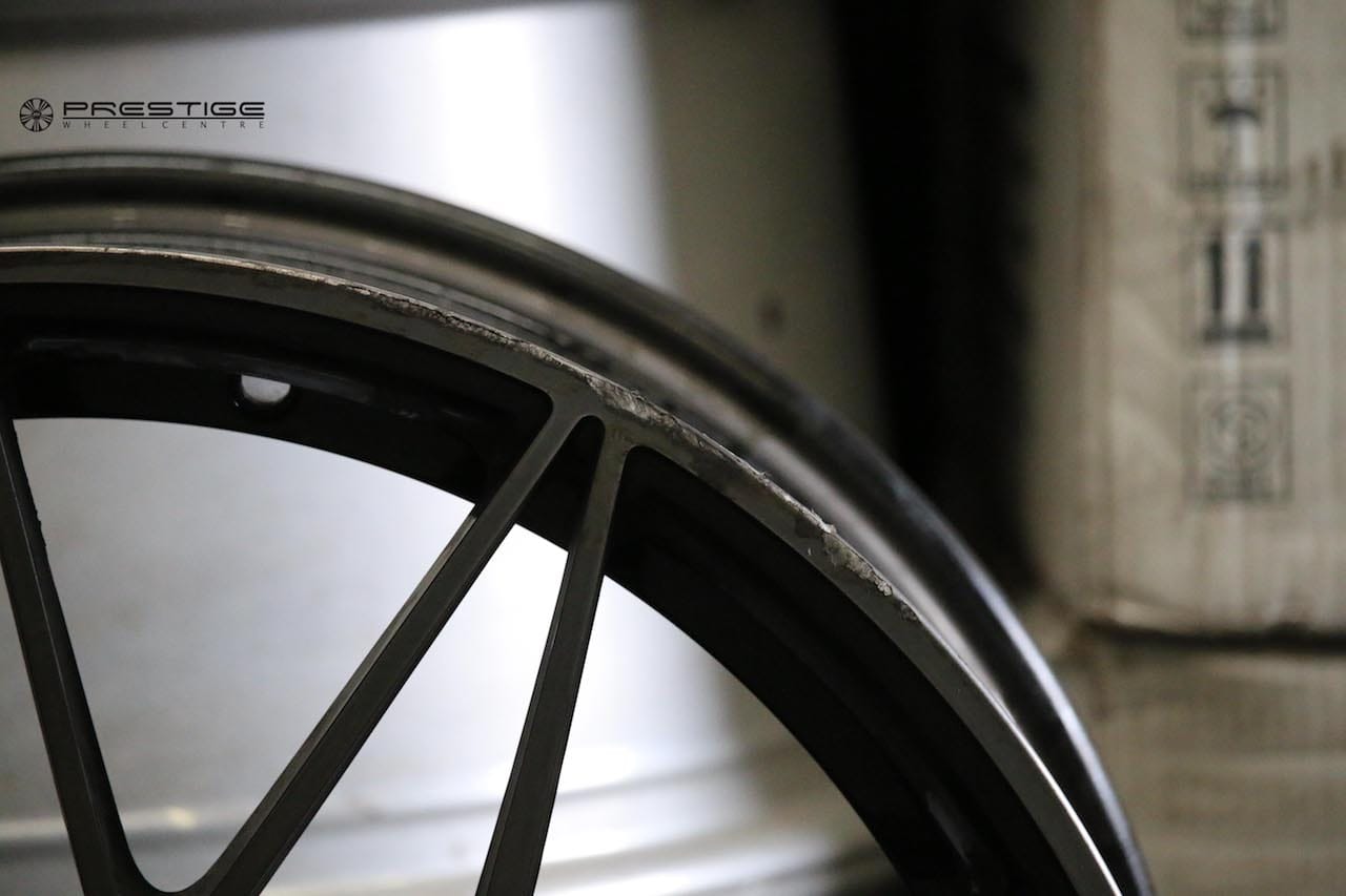 BMW F82 M4 666M smoked finish, wheels get refurbished at Prestige Wheel ...